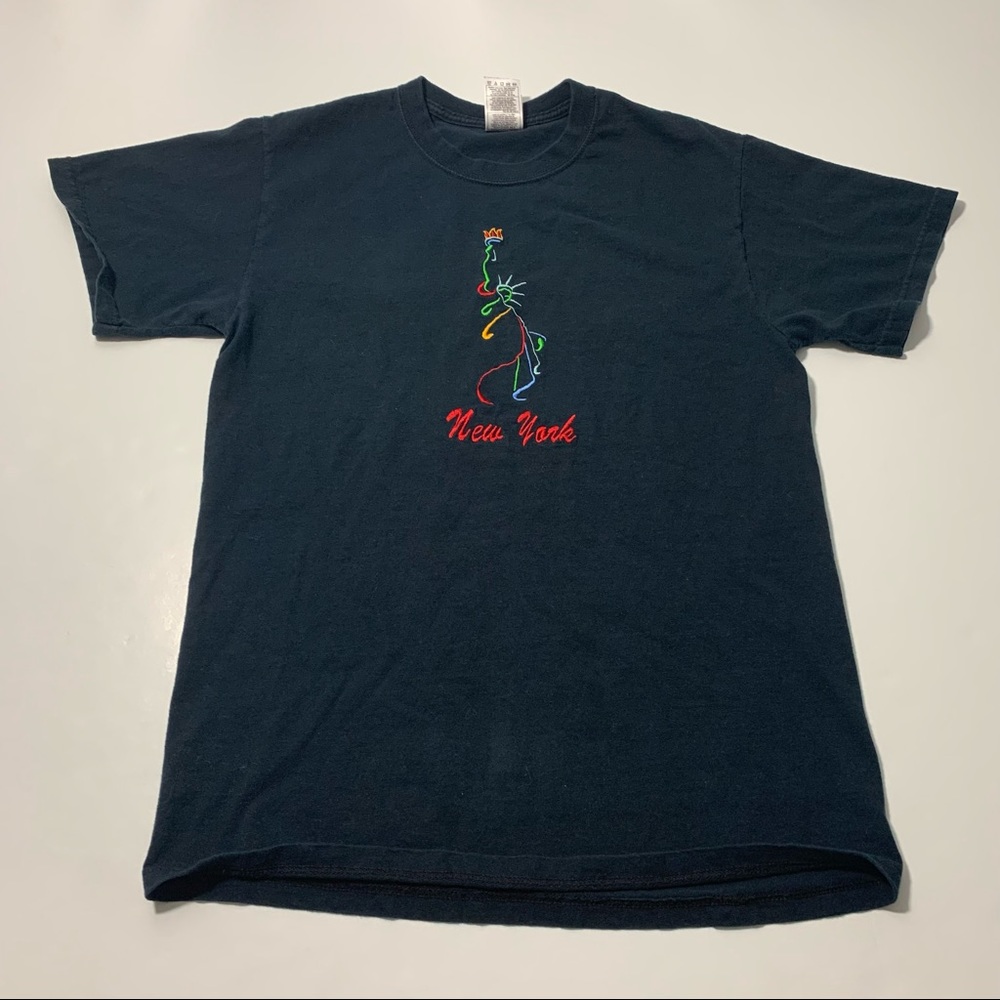 022 - Vintage 90s New York City Statue Of Liberty Emb… - Gem